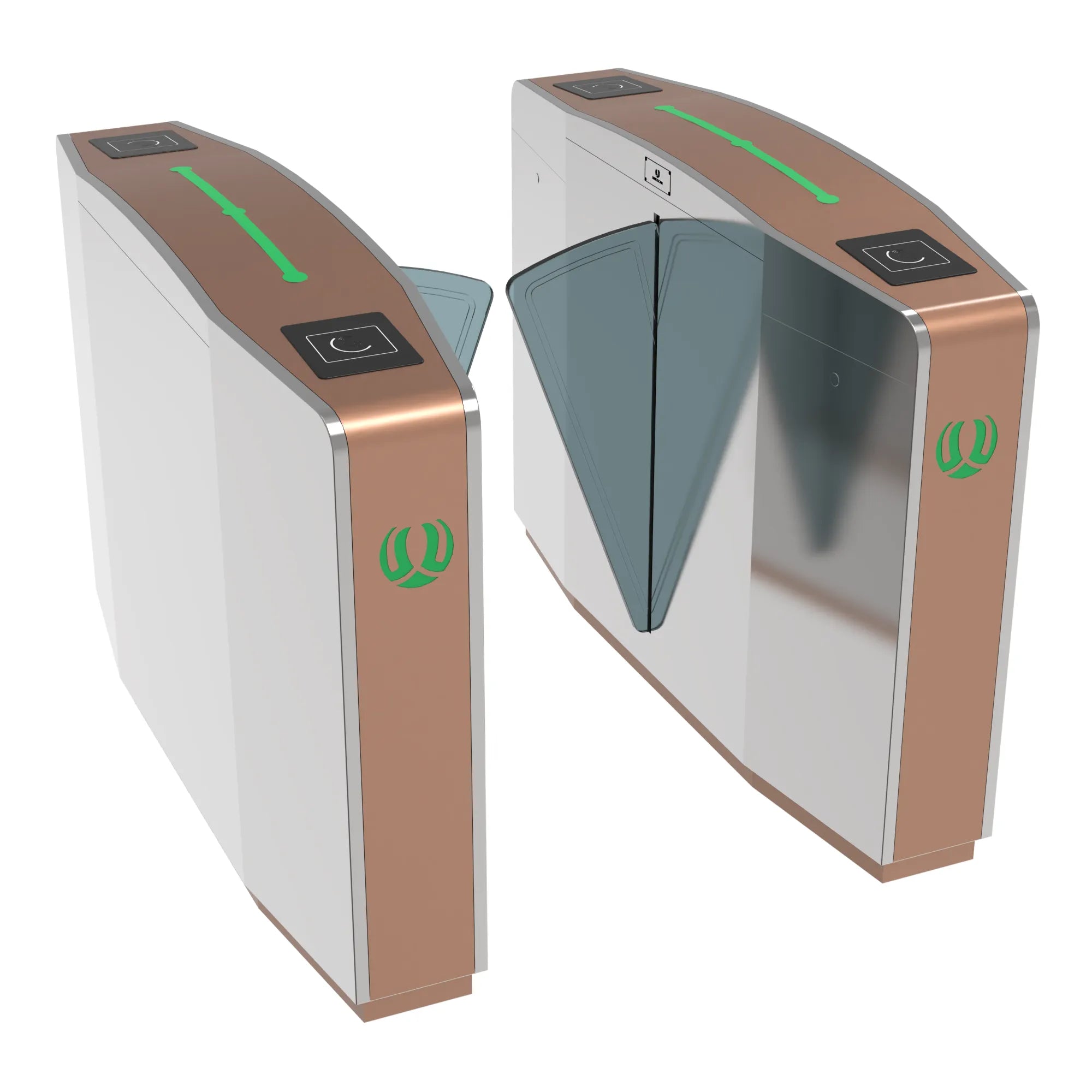 Security Semi-automatic Flap Turnstile with Access Control HC-FLA-10M20